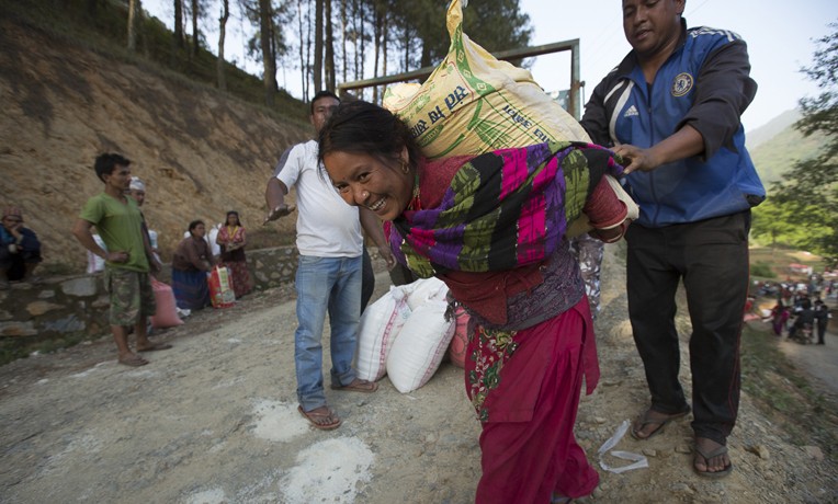 Emergency Supplies, Food for Quake Survivors