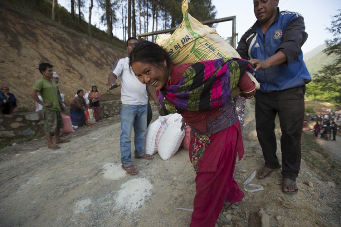 Emergency Supplies, Food for Quake Survivors