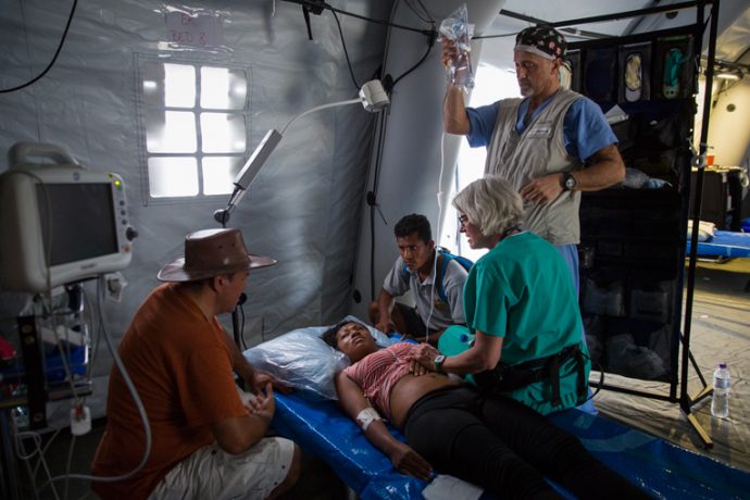 First Emergency Field Hospital Surgery a Success
