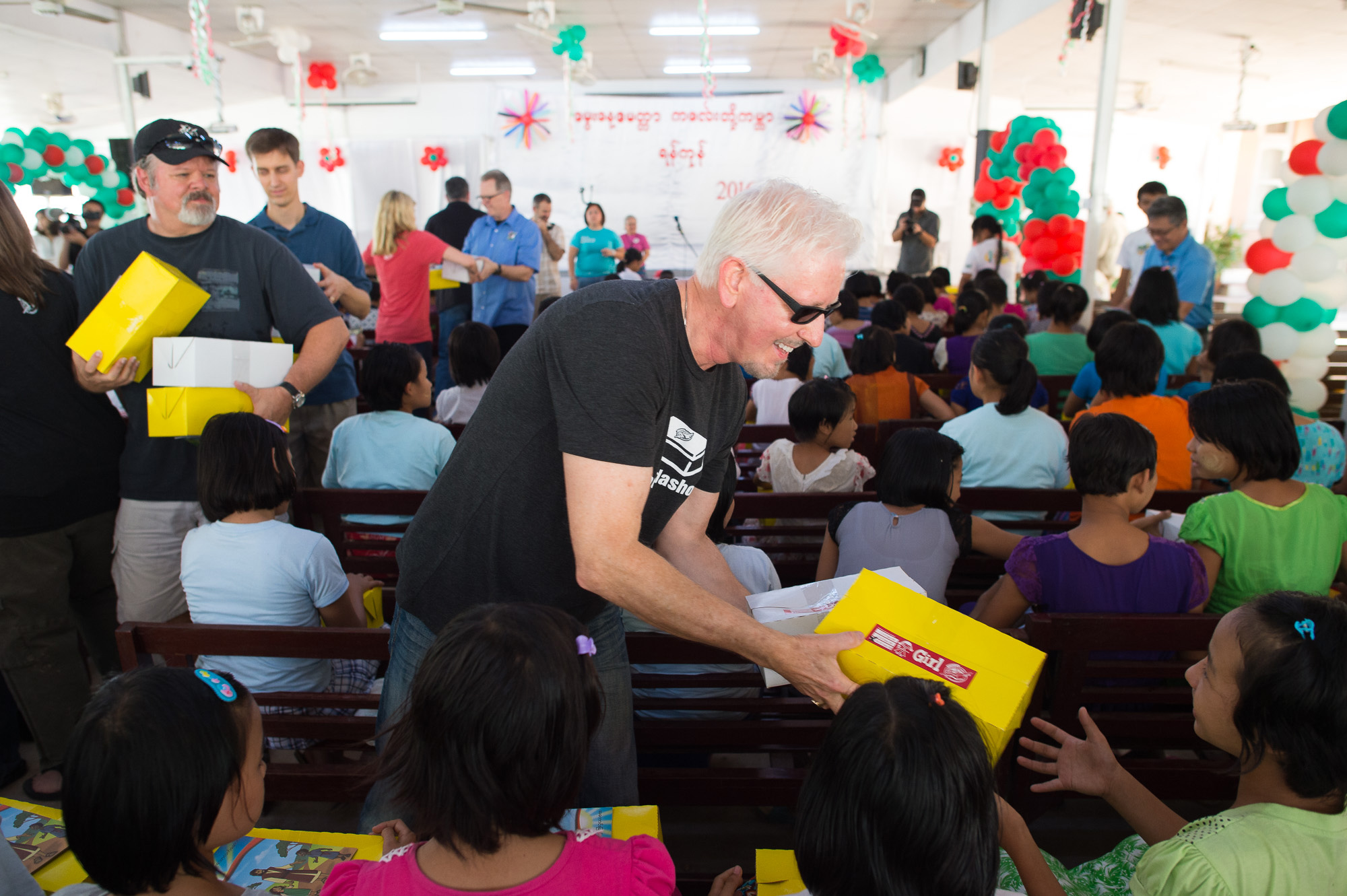 Franklin Graham Leads Shoebox Outreach Event in Myanmar