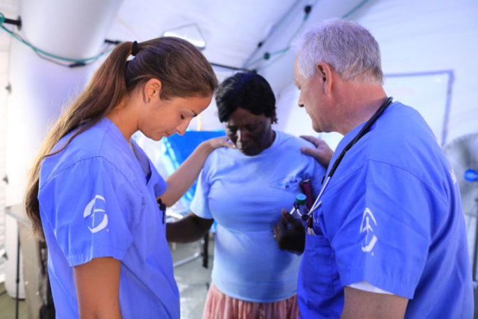 Emergency Field Hospital Treating Hurricane Survivors in the Bahamas