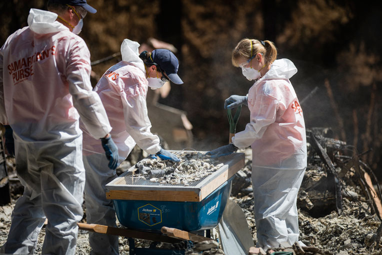 Volunteers Offer ‘Glimmer of Hope’ After Wildfires
