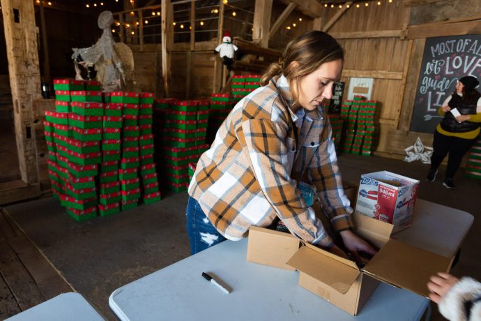 Ohio Farmers Influence their Community and the World by Packing Shoeboxes