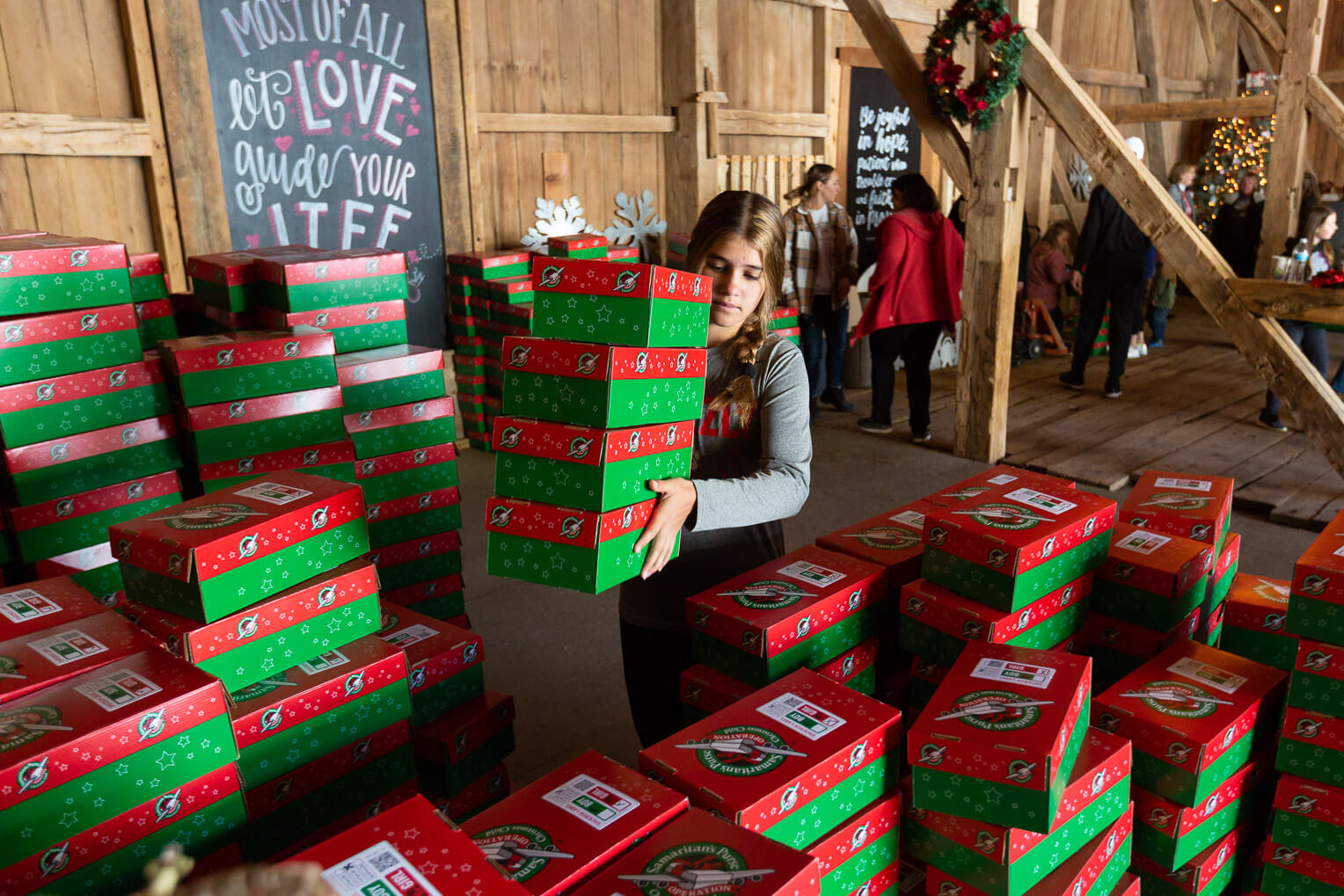 Ohio Farmers Influence their Community and the World by Packing Shoeboxes