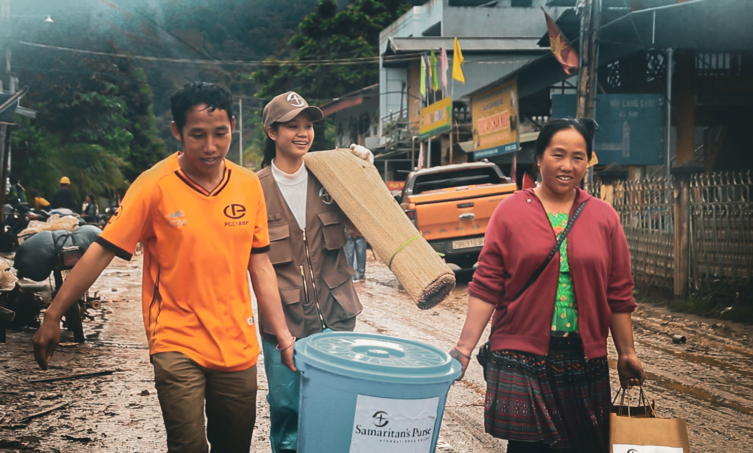 Emergency Relief Supplies Distributed After Flooding in Vietnam